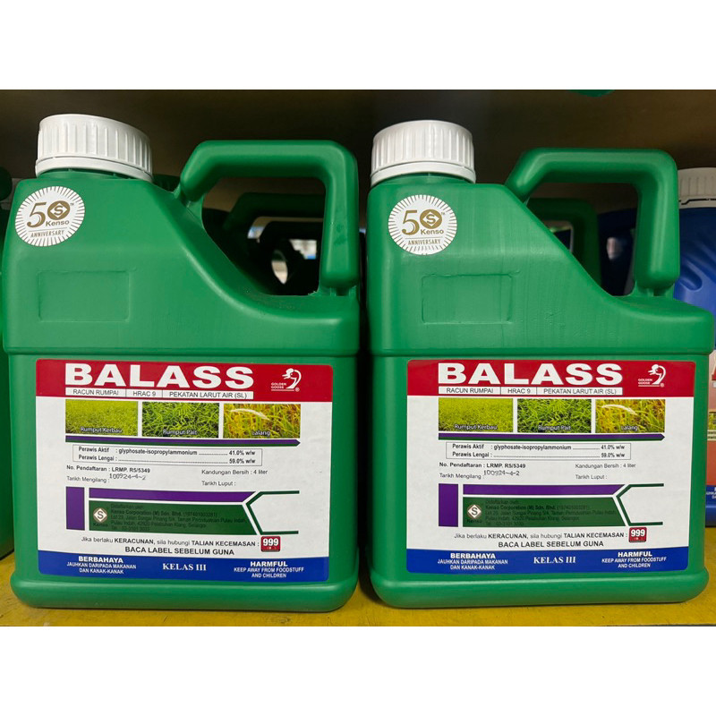 [ORIGINAL] 4L BALASS Kenso (Sama Roundup Ecomax Ken up) Glyphosate 41% ...