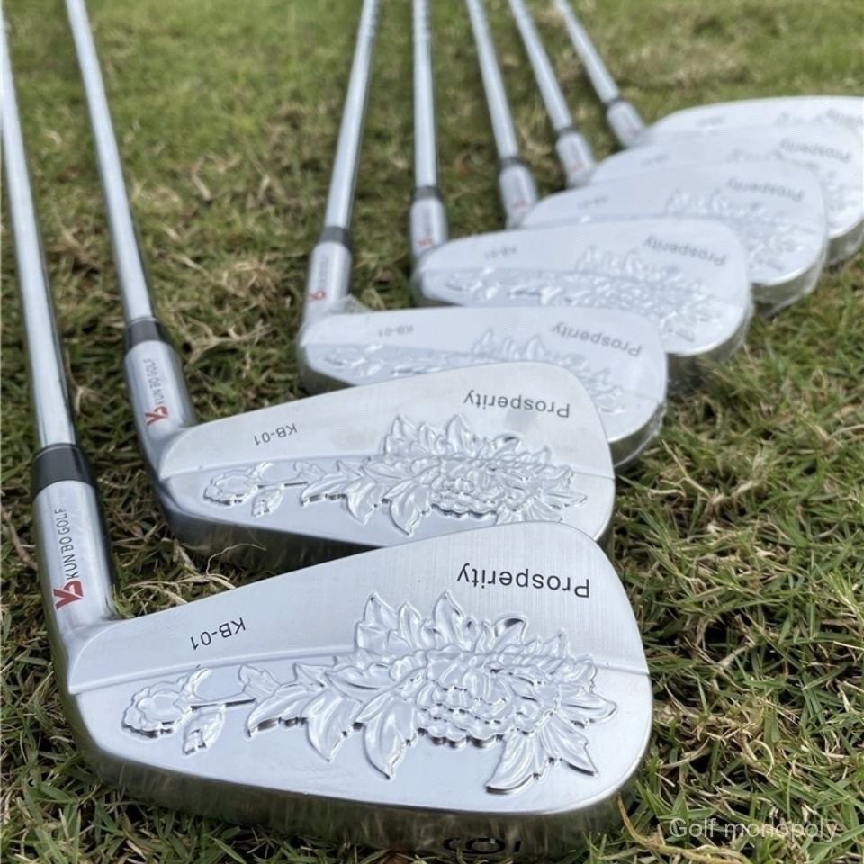 Kelab Golf Baharu KUNBO Golf Besi Set Besi Lembut Palsu Relief Besi Set Set Penuh Aci Keluli ...