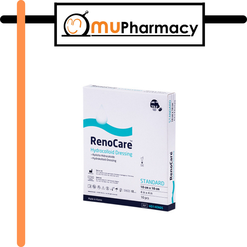 Renocare Hydrocolloid Extra Thin 10cmx10cm Box Of 10's | Shopee Malaysia