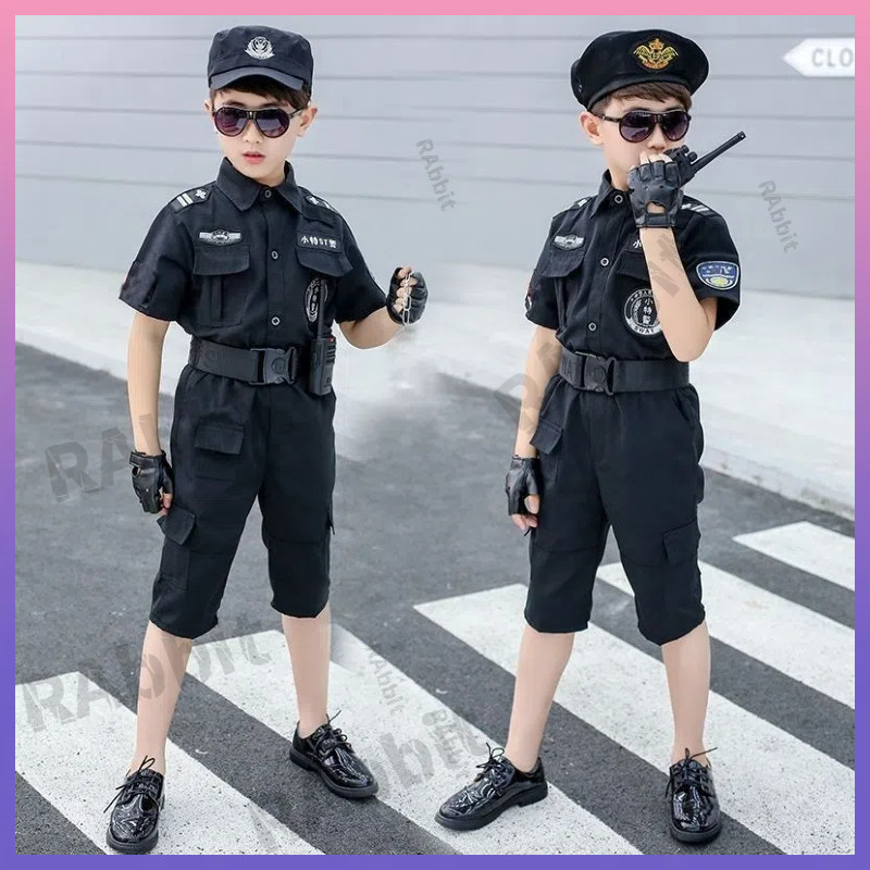 Police costume boy police costumes-cosplay police uniform pretend play ...