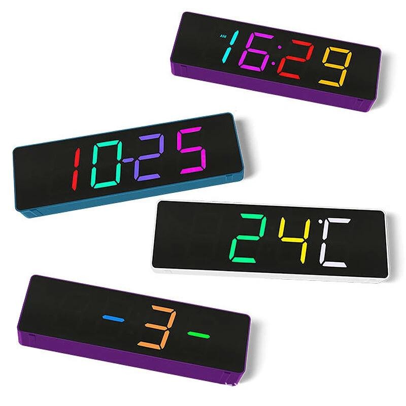 Colorful Digital Clock DIY Kit Colorful Rgb Clock Microcontroller ...