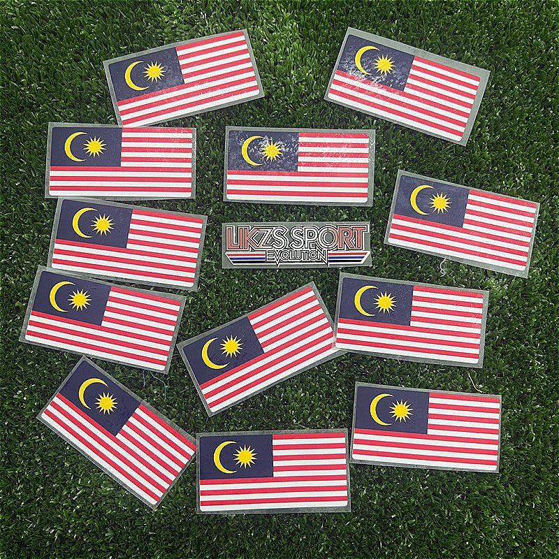 Myraa Sport MALAYSIA Flag Iron On Sticker | HD Heat Press Logo | Badge ...