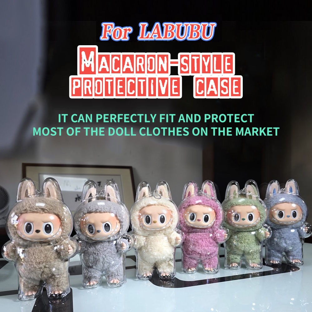 V2/V1 Labubu Case Protective Creative Macarons Anti-dust Cover Labubu ...