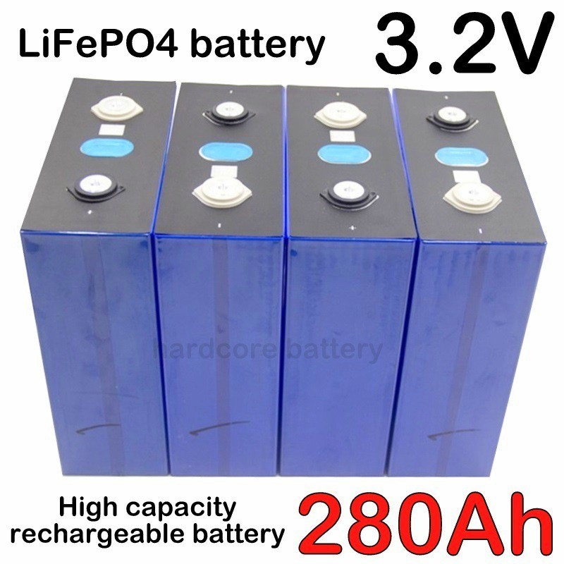 READY STOCK LiFePO4 3.2v 280Ah high capacity LFP Rechargeable Lithium High Drain long cycle ...