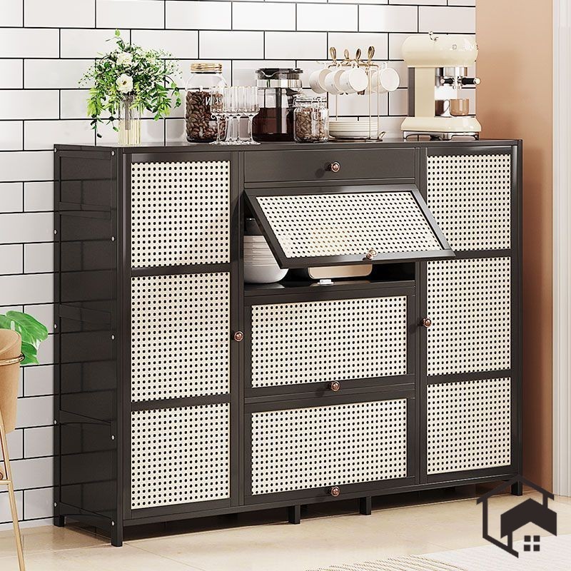 Kitchen Storage Cabinet Multi-Layer Cupboard Sideboard Multi-Functional ...