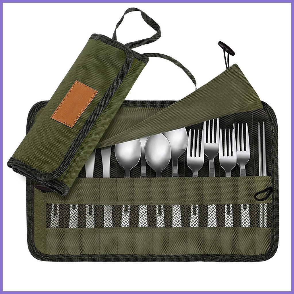 Outdoor Portable Camping Cutlery Bag Picnic Cutlery with Package ...