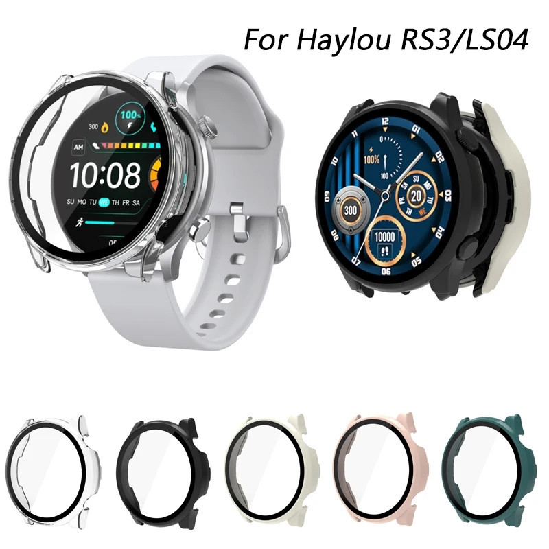 HaylouRS3 HaylouLS04 Hard Edge PC Tempered Glass Film Watch Case For ...