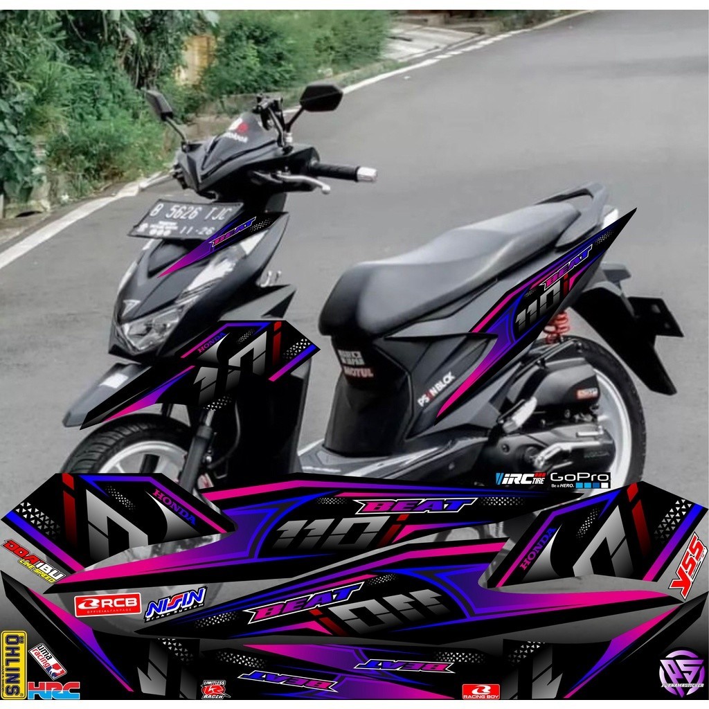 Striping STICKER HONDA BEAT DELUXE/CBS 2020-2020 NEW STICKER Variation ...
