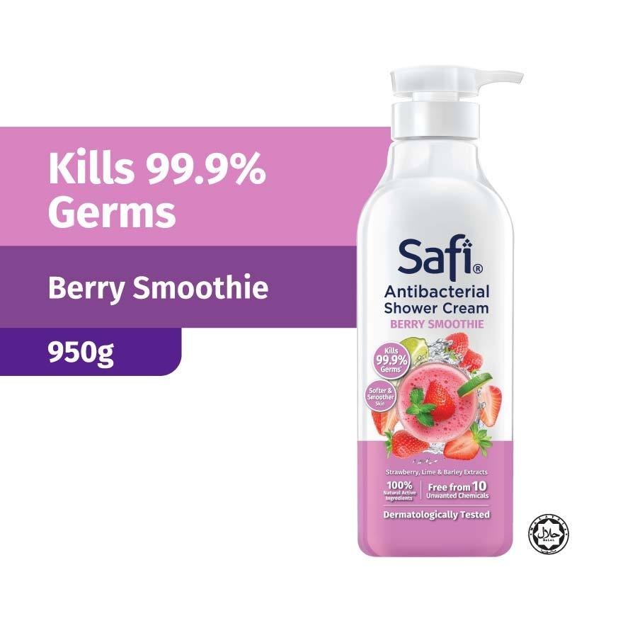 SAFI Antibacterial Shower Berry Smoothie Bath & Body Wash (950g/750g ...