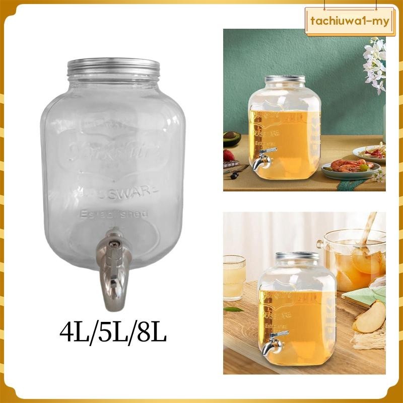[TachiuwadcMY] Glass Drink Dispenser Portable Beverage Dispenser for ...