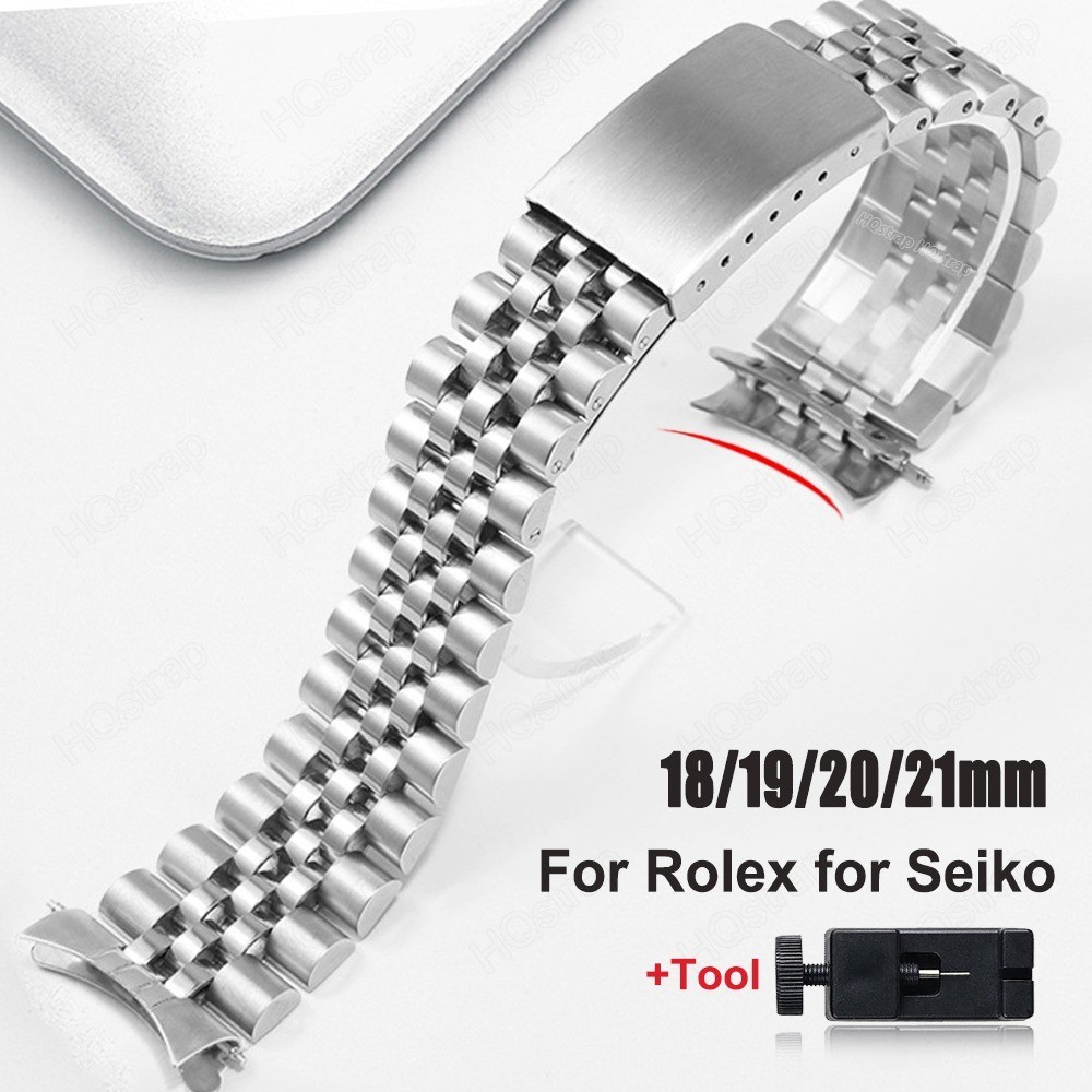 Solid Stainless Steel Strap for Rolex Watch Band 18mm 19mm 20mm 21mm ...
