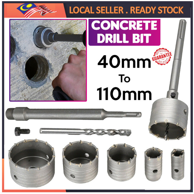 30mm-110MM CONCRETE DRILL BIT WALL HOLE SAW CORE CUTTER OR HSS SHANK ...