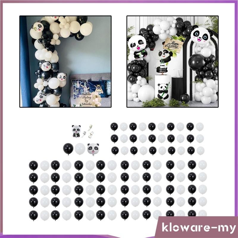 [KlowareMY] Panda Set Photo Props Birthday Panda Balloons Arch Kids ...
