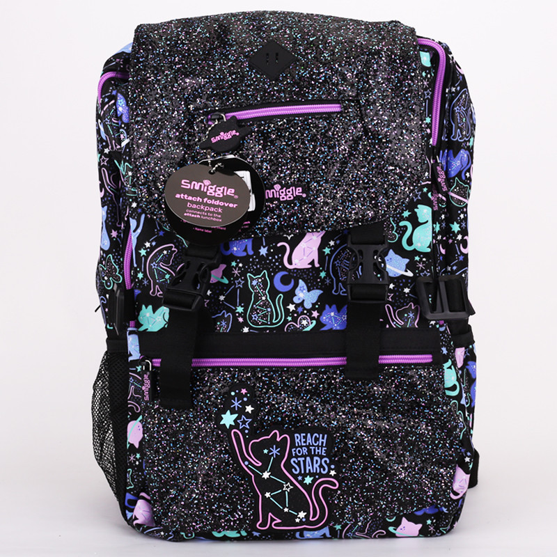 Australia smiggle Black Cat Messenger Backpack Elementary School ...
