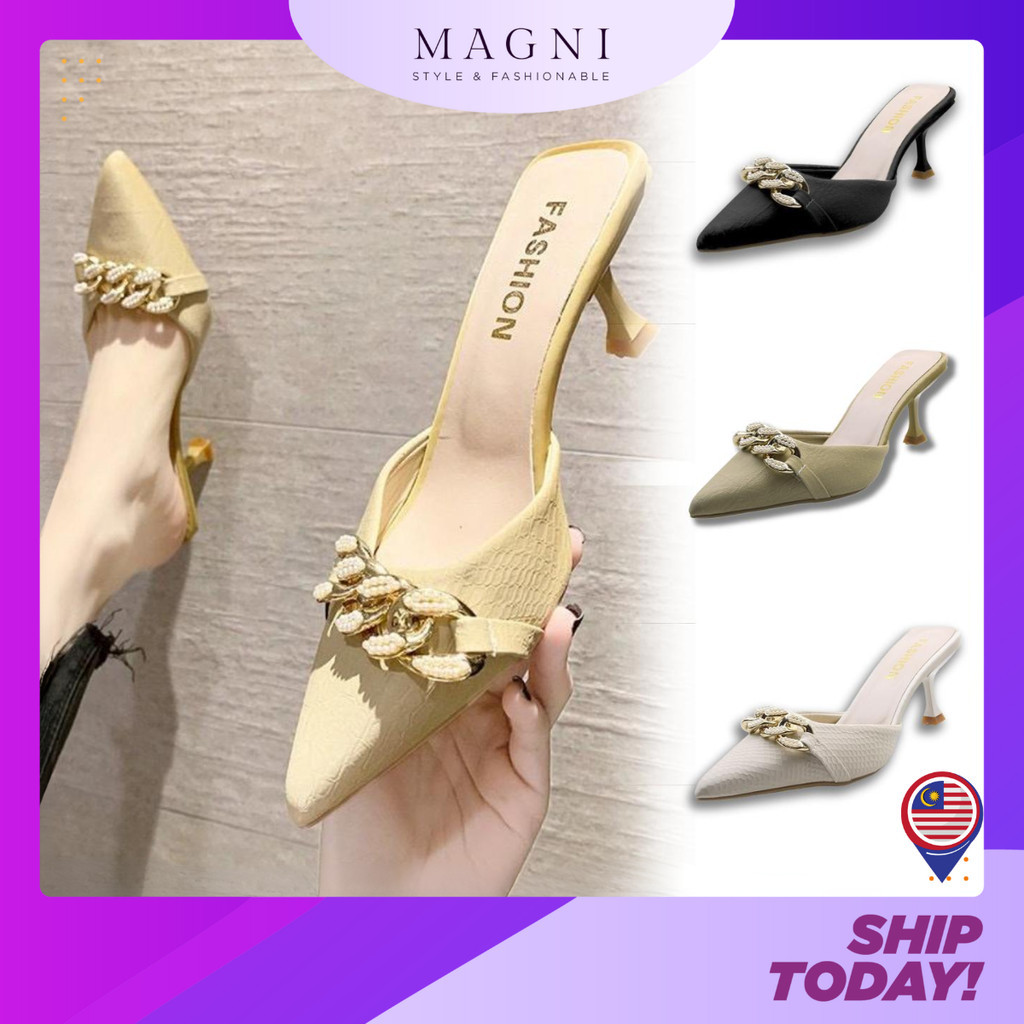 READYSTOCK Magni Elegant Woman High Heels Kasut Tumit Tinggi Wanita 313 ...