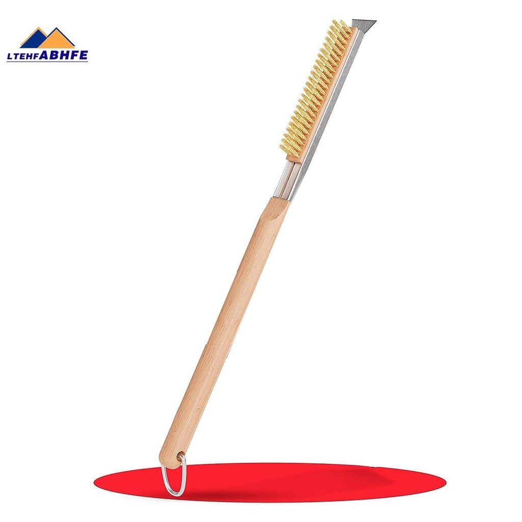 1 Piece Pizza Oven & Stone Brush with Scraper 21In - Clean Stone ...