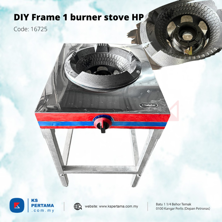 Turbo High Pressure DIY Frame 1 Burner Stove (Ring Cover Burner ...