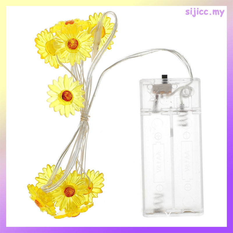Flower Lamp Daisy String Lights Princess Twinkl Vine LED Fairy Modeling ...