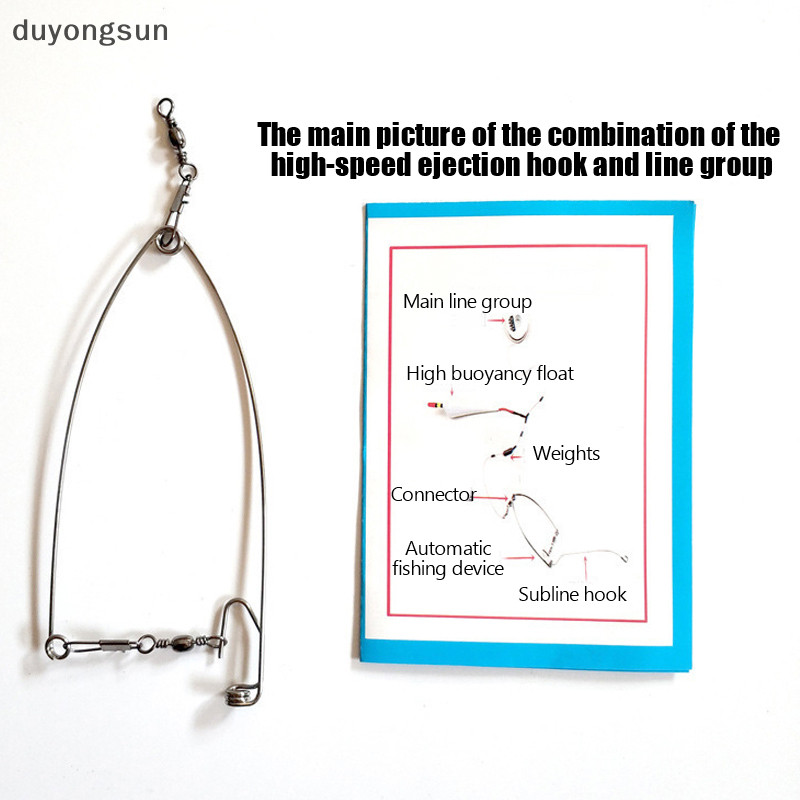 (duyongsun) Fishing Device Spring Loaded Speed Hook Lazy Person Fish ...