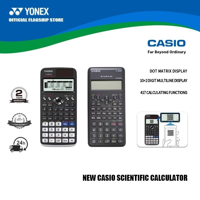 Casio Scientific Calculator Fx-570MS Latest Generation Solar portable ...