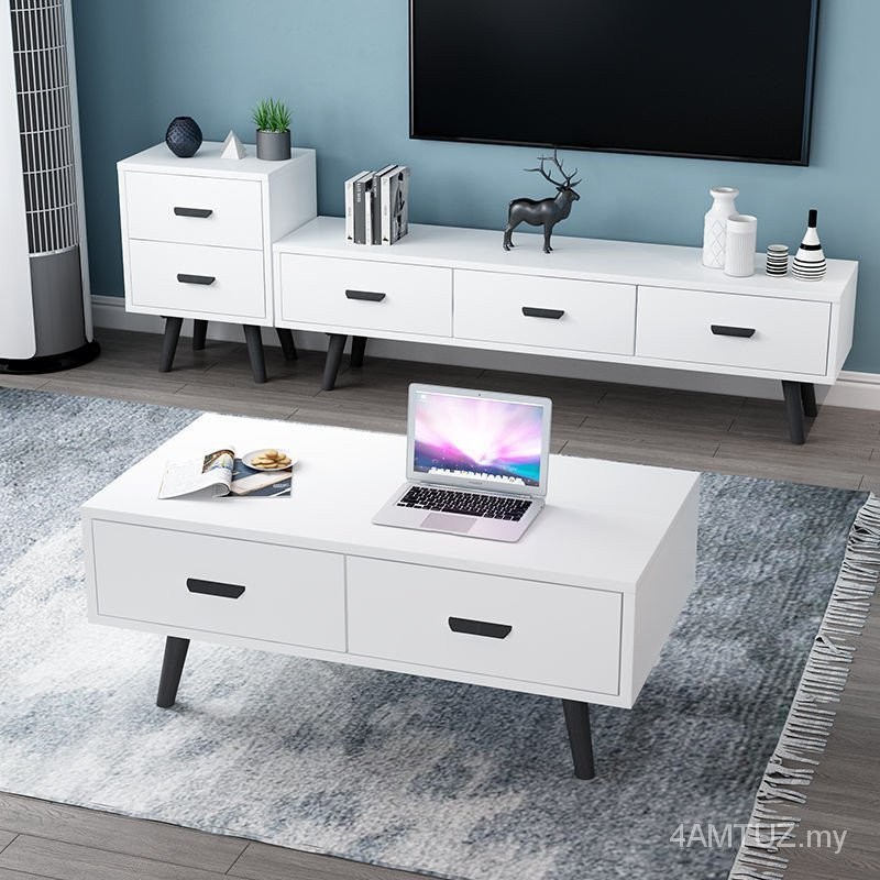 Yyy TV Cabinet Coffee Table Combination Modern Minimalist Small ...