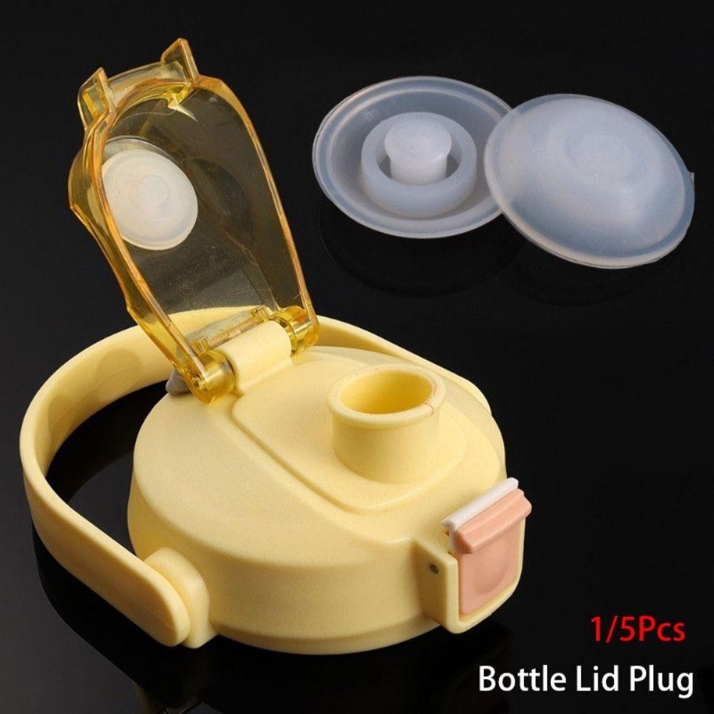 RICHIS 1/5Pcs Bottle Lid Plug, Silicone Coffee Cup/Travel Tumbler/Mug ...