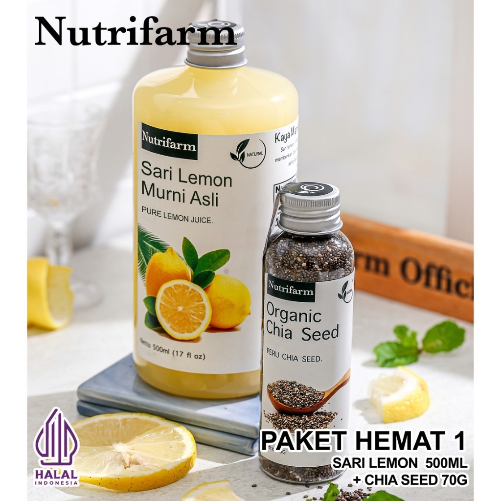 PAKET DETOX 2 IN 1 SARI LEMON DAN CHIA SEED / SARI LEMON FRESH / SARI ...