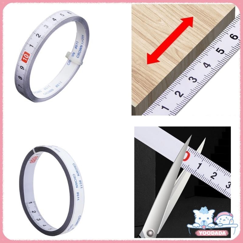 Yoo 2 3Meter Steel Adhesive Scale Self-adhesive Tape Ruler Strips for T ...