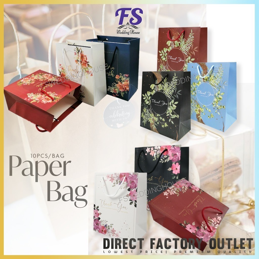 10pcs - Paper Bag/Doorgift Bag/Goodies Bag/Gift Bag/Wedding Doorgift ...