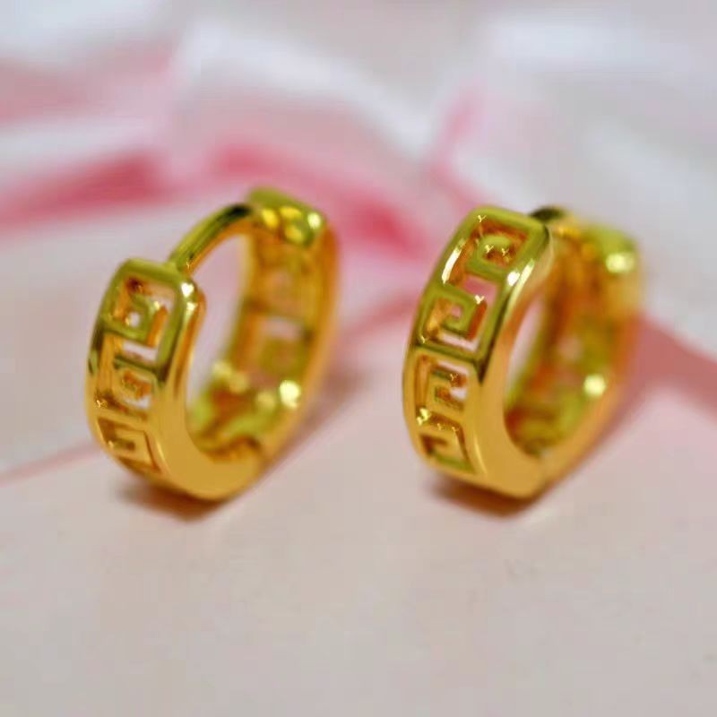 916 Gold Springs Earrings Series /Subang Katup Emas 916 Great Wall ...