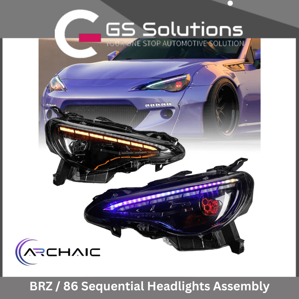 ARCHAIC 2012-2021 Toyota 86/Subaru BRZ RGB Full LED Modified Sequential Headlight Assembly Easy ...