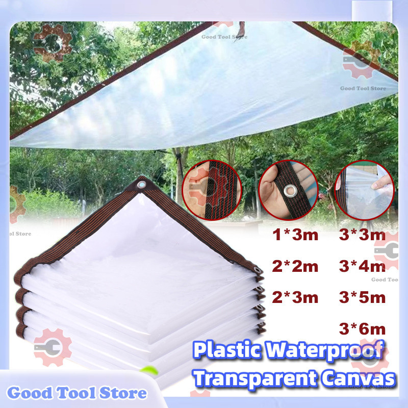 Plastic PE Film Transparent Rainproof Shade Cloth Waterproof Canvas ...