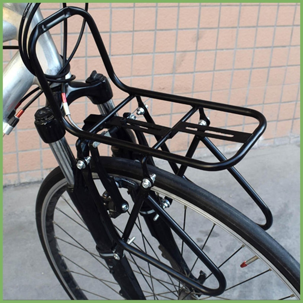 Bicycle Front Pannier Rack Metal Carrier Mount For Touring Luggage ...