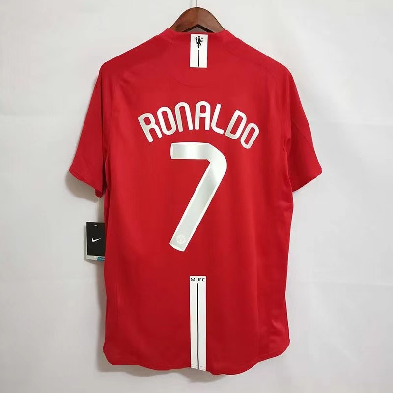 Retro 07-08 Manchester United Champions League Final Home Kits ...