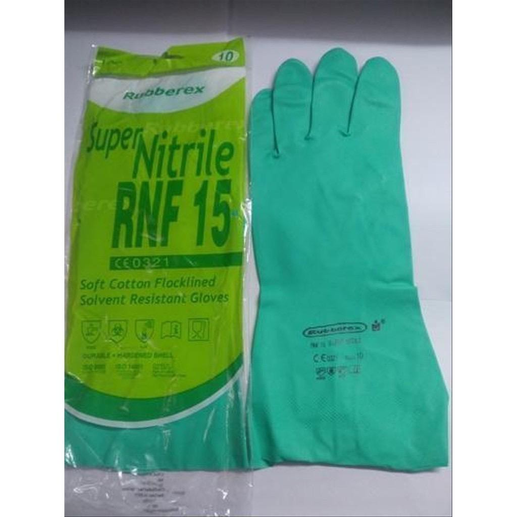 Rubberex Green Super Nitrile Glove RNF18 | Shopee Malaysia