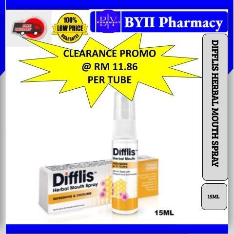 DIFFLIS HERBAL MOUTH SPRAY 15ML exp 2/2025 | Shopee Malaysia
