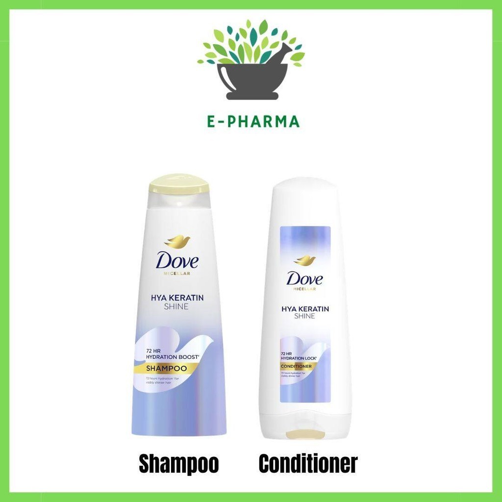 Dove HYA Keratin Shampoo 330ml, Conditioner 300ml | Shopee Malaysia