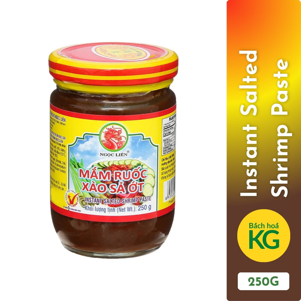 Stir-fried shrimp paste with lemongrass and chili Ngoc Lien bottle 250g ...