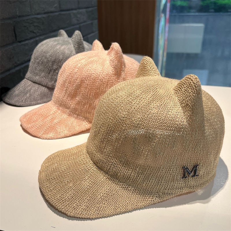 Hat Female Japanese Style Trendy Sweet Cute Cat Ear Cap Korean Version ...