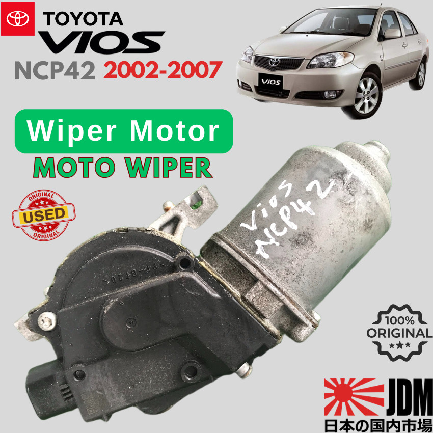 Original Used Wiper Motor Fit For TOYOTA Vios NCP42 2002-2007 | Shopee ...