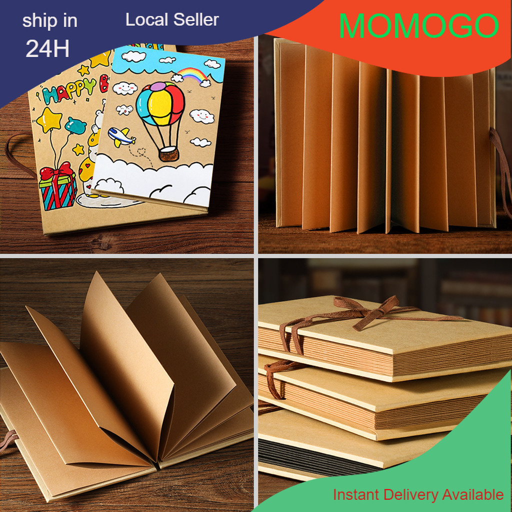 Creative Hardcover Kraft Paper Photo Album Accordion Folding Page ...