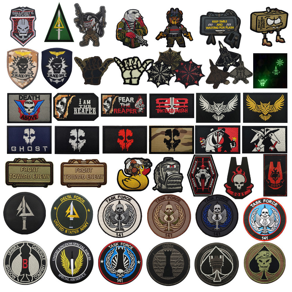 New Design Mini Airplane Badge Ghost Mask Velcro Patch Military Fan Series 141 Summoning of ...