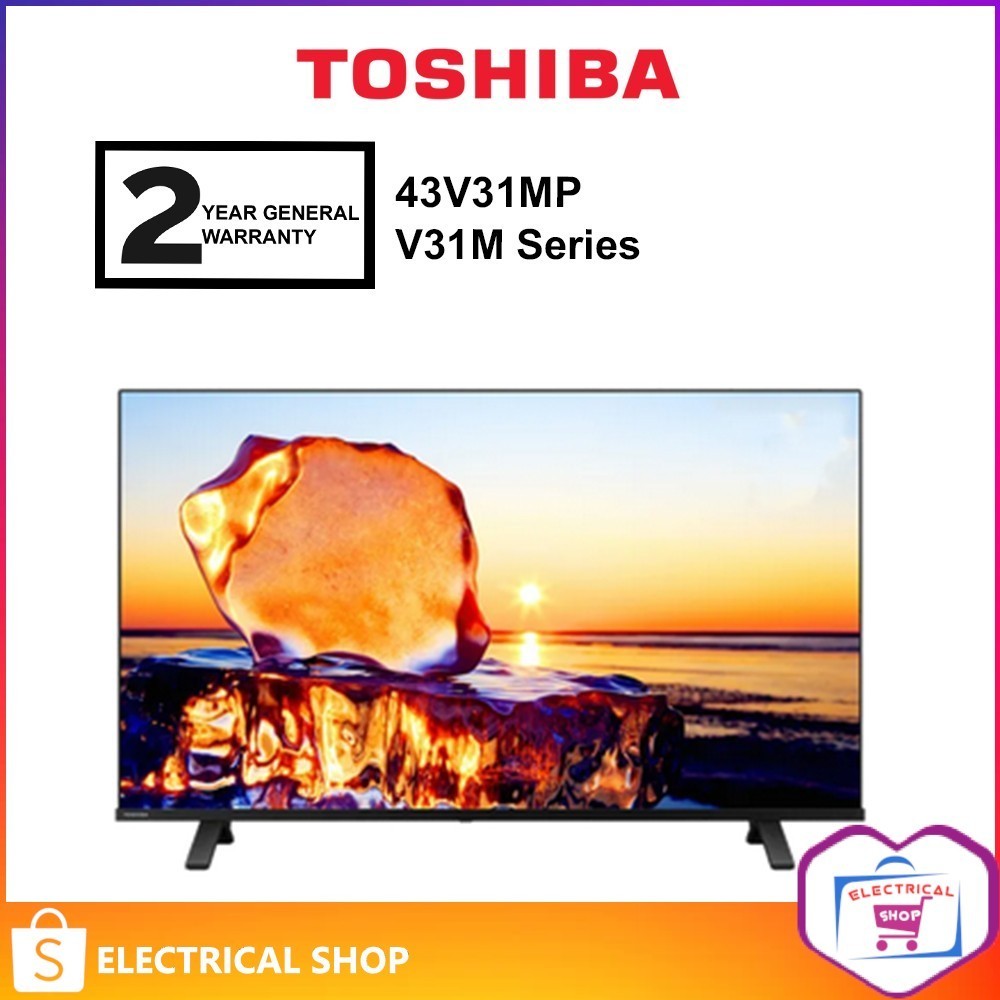 Toshiba 43'' V31M Series 43V31MP HD LED Smart TV VIDAA Bezel-less ...