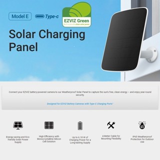 EZVIZ Solar Charging Panel - E Compatible with EB8 4G 3MP Battery ...