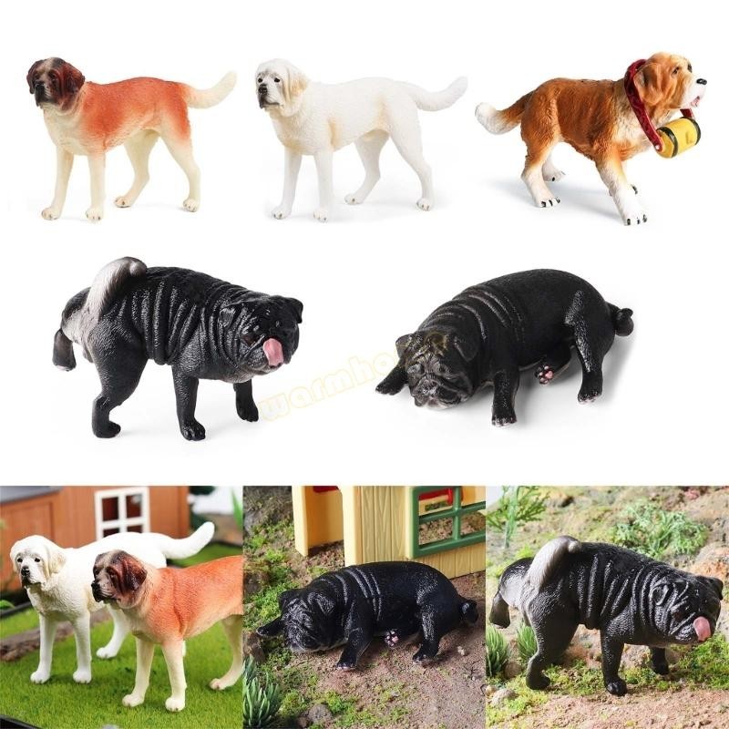 ACG Plastic Dogs Model Statue Ornament Dogs Model Figures for Adult ...