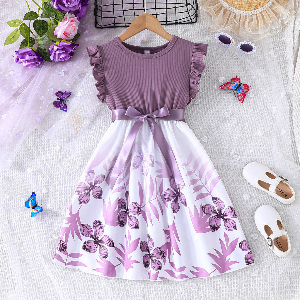 Dress Baby Girl 5-10 Tahun Baju Gaun Budak Perempuan Summer Ruffled ...