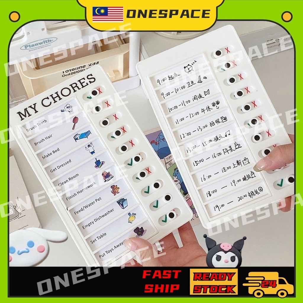 Reusable Daily Task Planing Board My Chores Memo Plastic Board Reusable ...