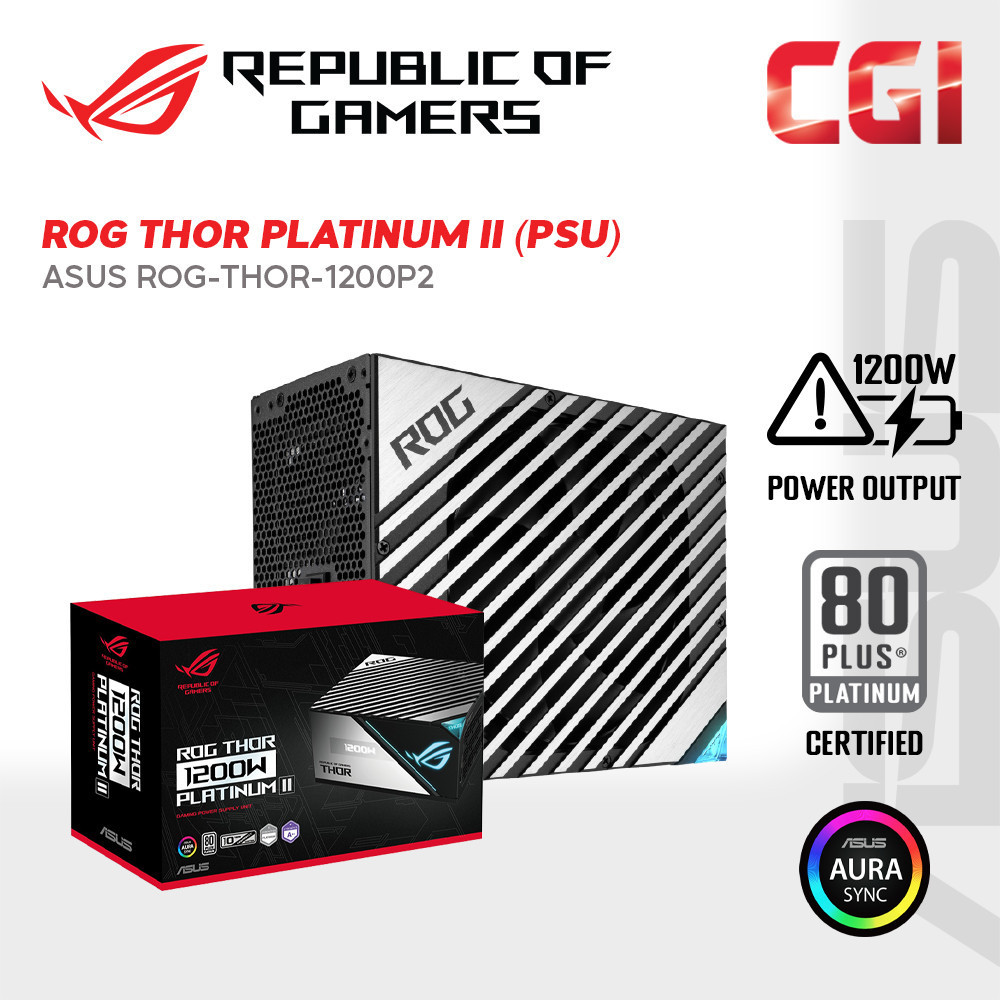 Asus ROG Thor 1200W Platinum II OLED Aura Sync Heatsinks Gaming Power Supply PSU | Shopee Malaysia