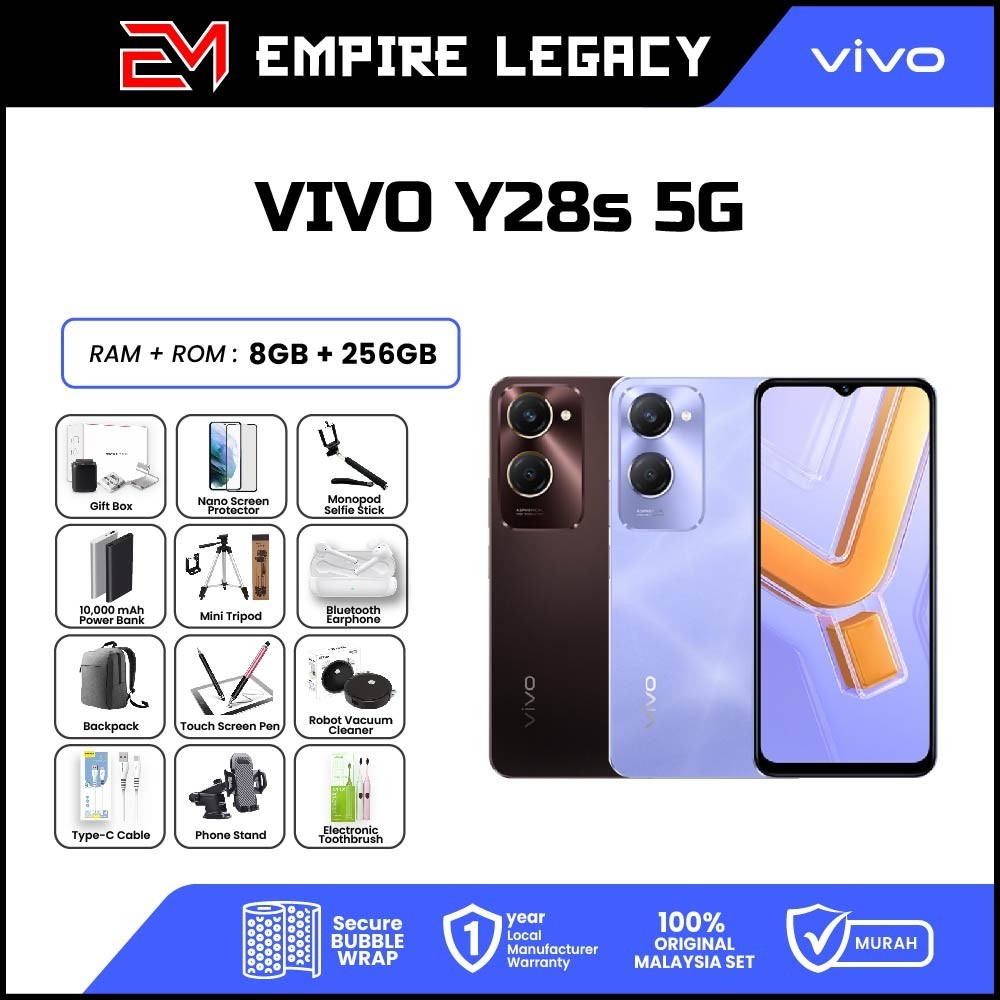 VIVO Y28s 5G [8GB RAM 256GB ROM] - Original VIVO Malaysia | Shopee Malaysia