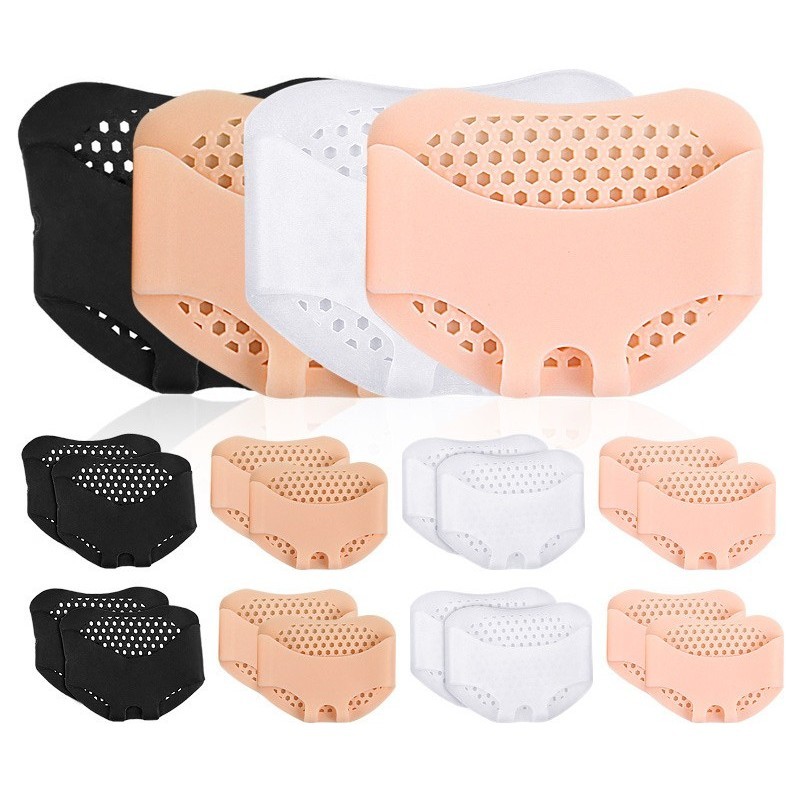 2/5 Pairs Honeycomb gel toe pad, forefoot pad protector, soft silicone ...